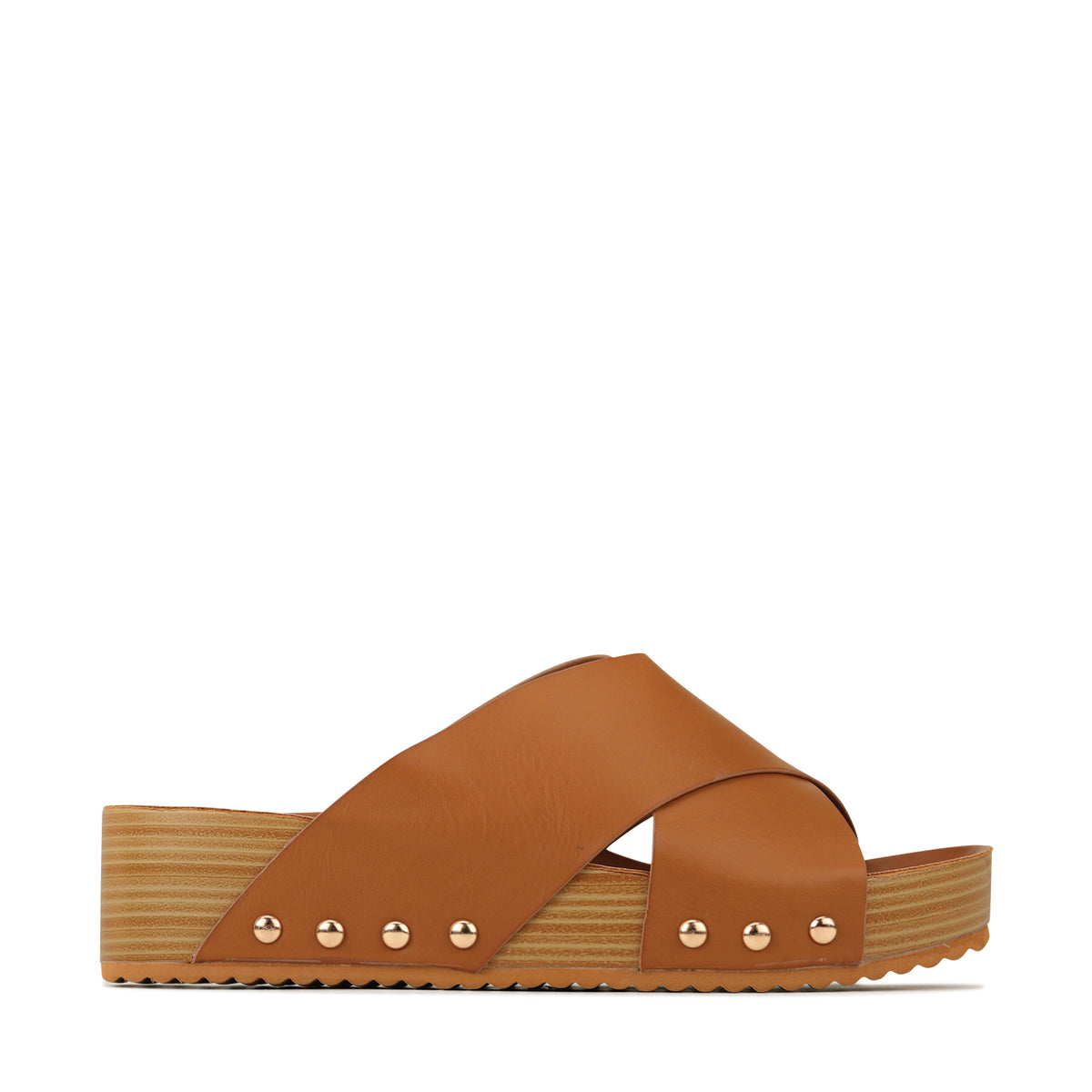 Los Cabos Marian | Women Slides | Cross-over Flatform – Los Cabos Shoes